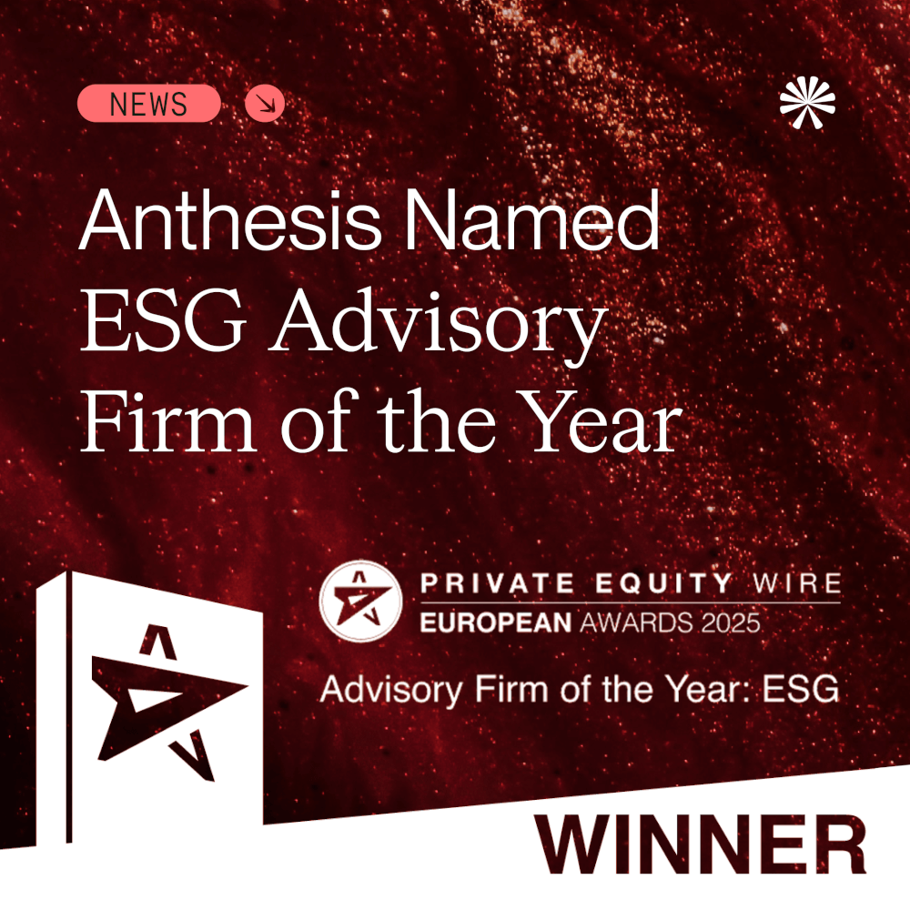 Anthesis Recognised In ESG Awards For The Second Consecutive Year ...